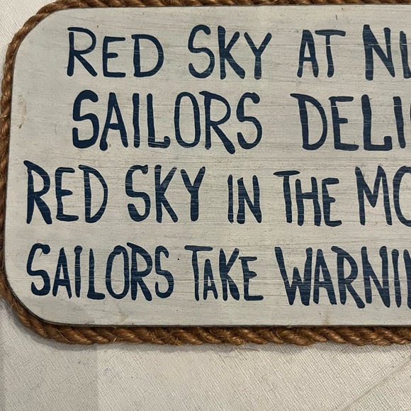 Vintage | Accents | Vintage Rustic Sailors Creed Nautical Sign Guc ...
